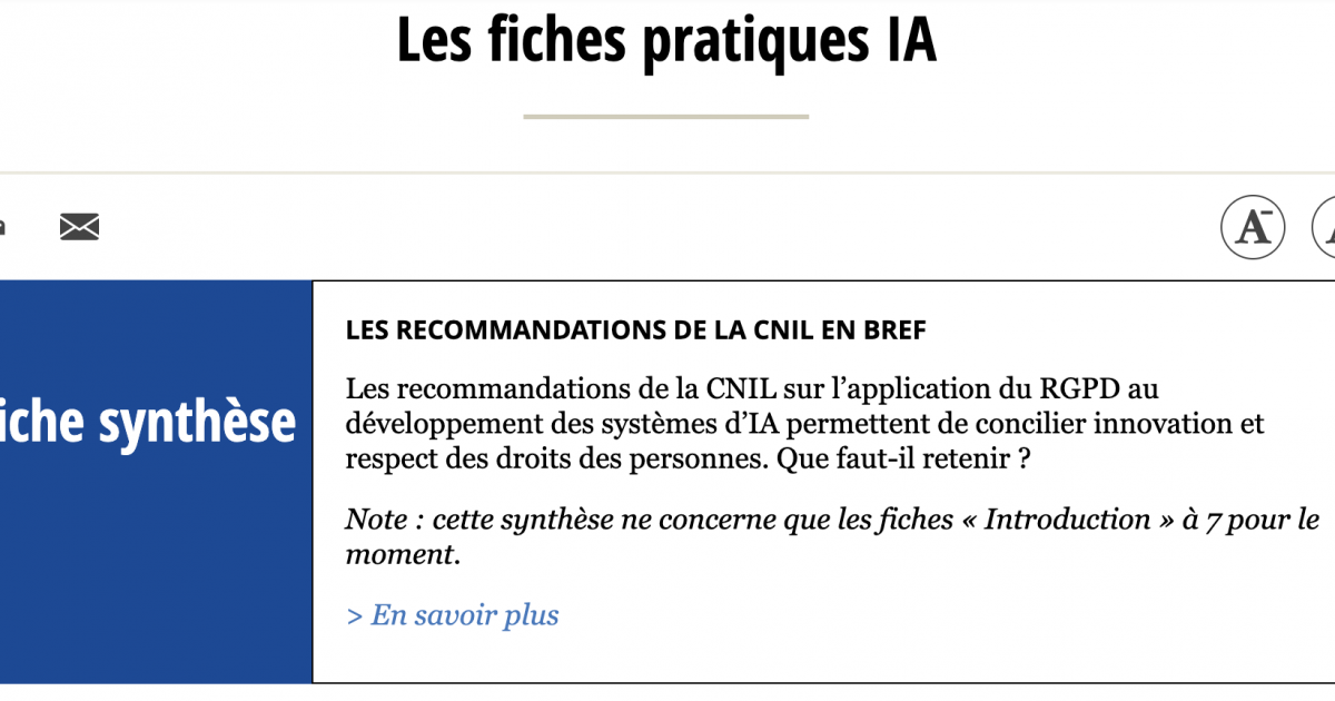 Quoi de neuf au Journal Officiel du 22 juin ? Recommandation C.N.I.L. sur l'application du R.G.P ...