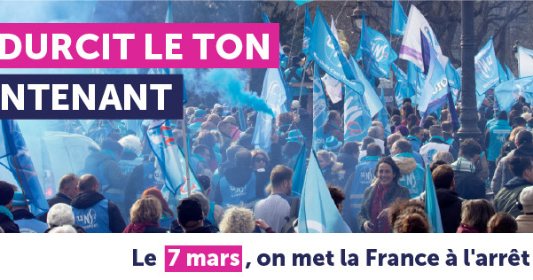 Les visuels pour le 7 mars - UNSA